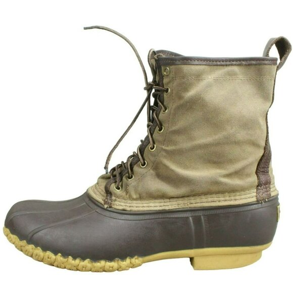 L.L. Bean | Shoes | Ll Bean Signature Green Waxed Canvas Unlined ...